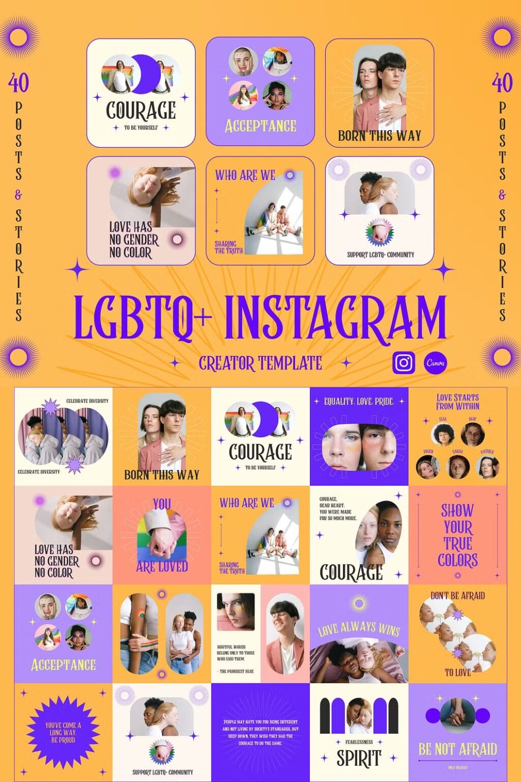 LGBTQ+ Instagram Creator Template - Siteoutsite