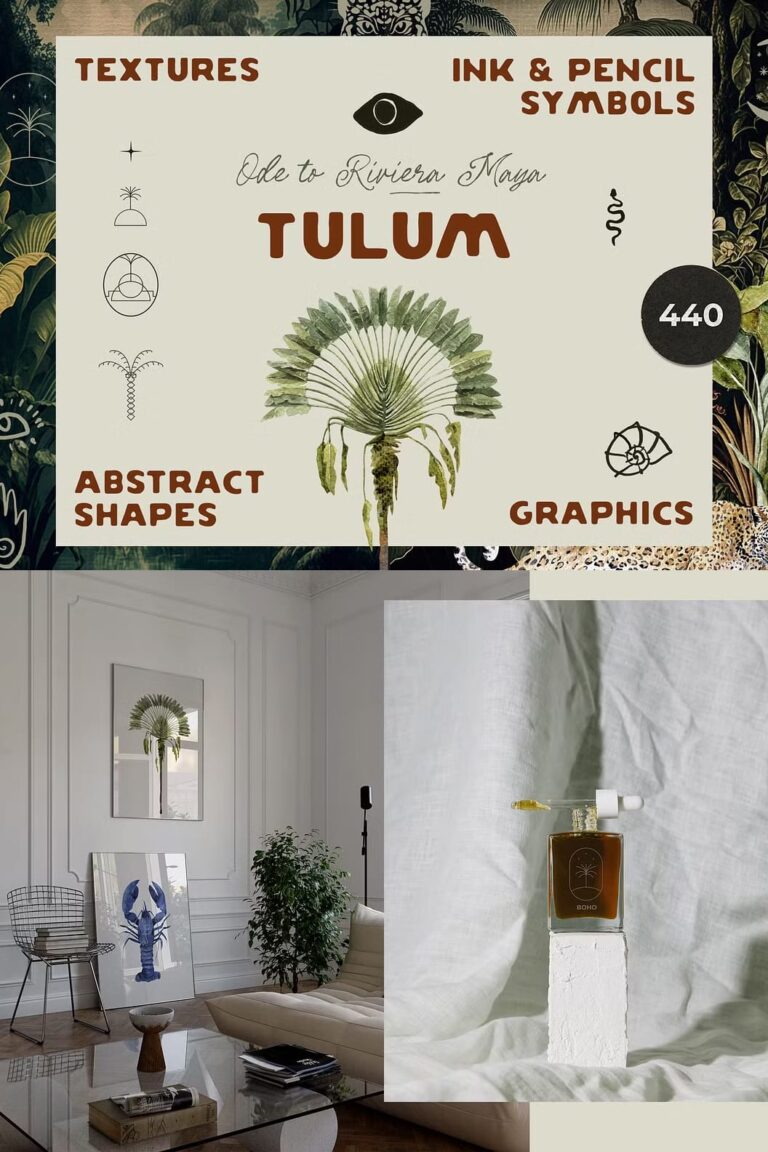 TULUM Textures & Brand design kit - Siteoutsite