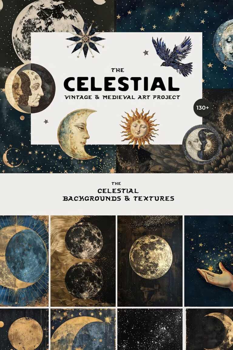 CELESTIAL Vintage Surreal Collage - Siteoutsite