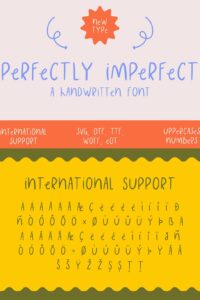 Perfectly Imperfect Handwritten Font - Siteoutsite