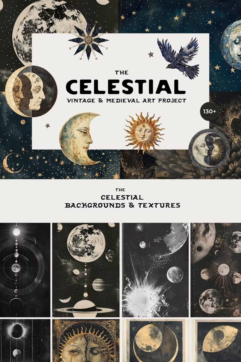 CELESTIAL Vintage Surreal Collage - Siteoutsite