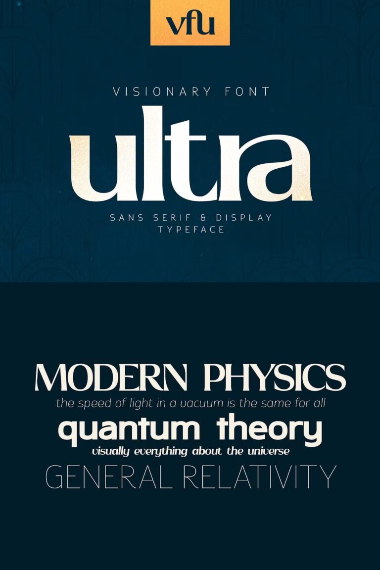 VFU - Visionary Font Ultra typeface - Siteoutsite