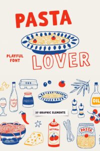Pasta lover | Playful font - Siteoutsite