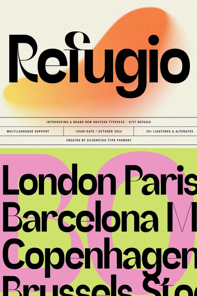SLTF Refugio - Modern Grotesk Font - Siteoutsite
