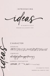 Ideas Script Font - Siteoutsite
