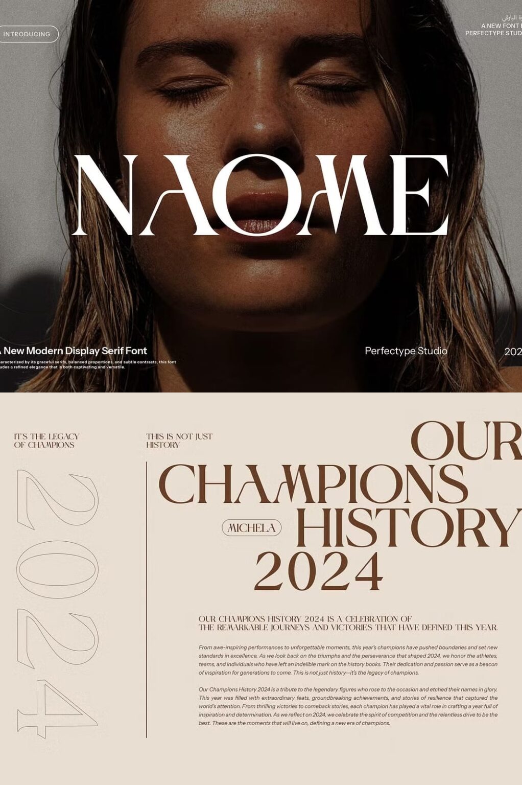 Naomi Modern Serif Font - Siteoutsite