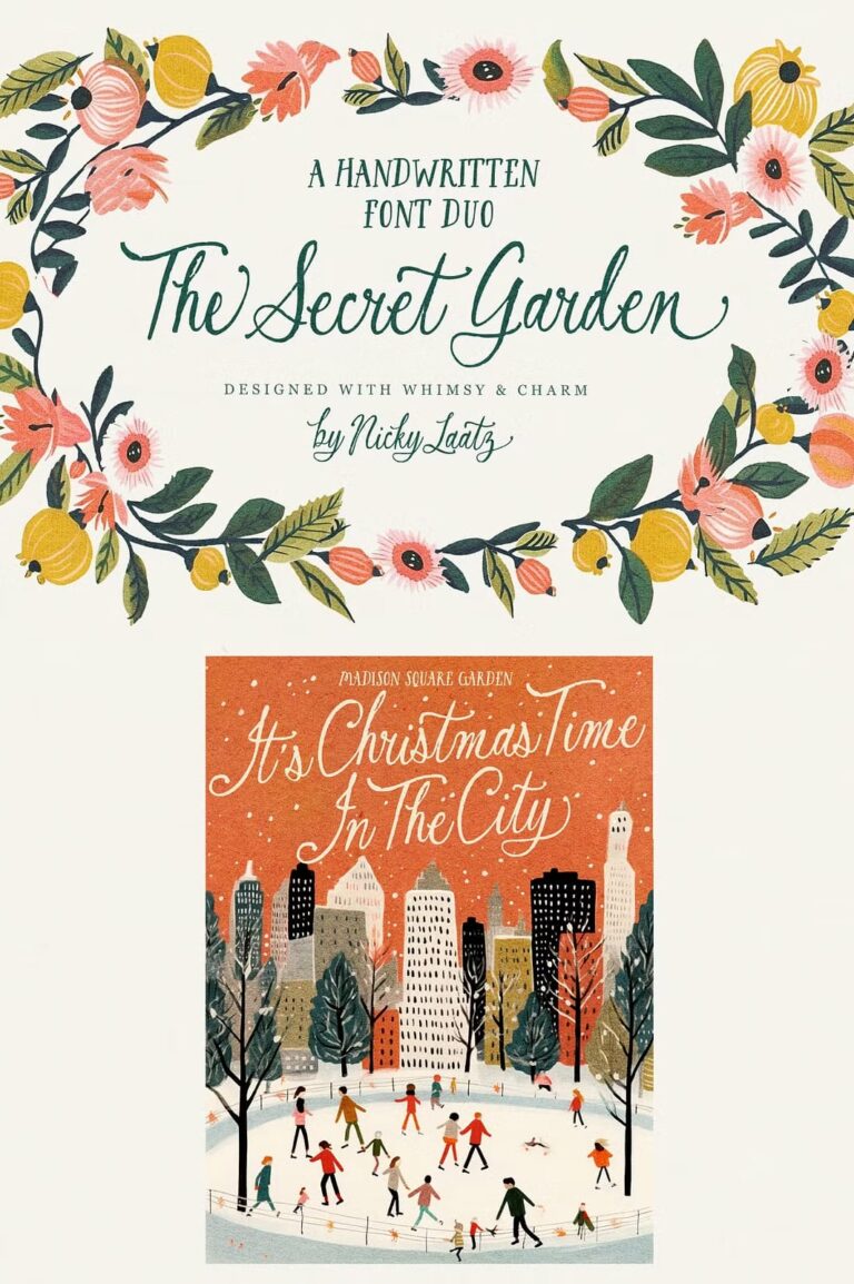 The Secret Garden Font Duo - Siteoutsite