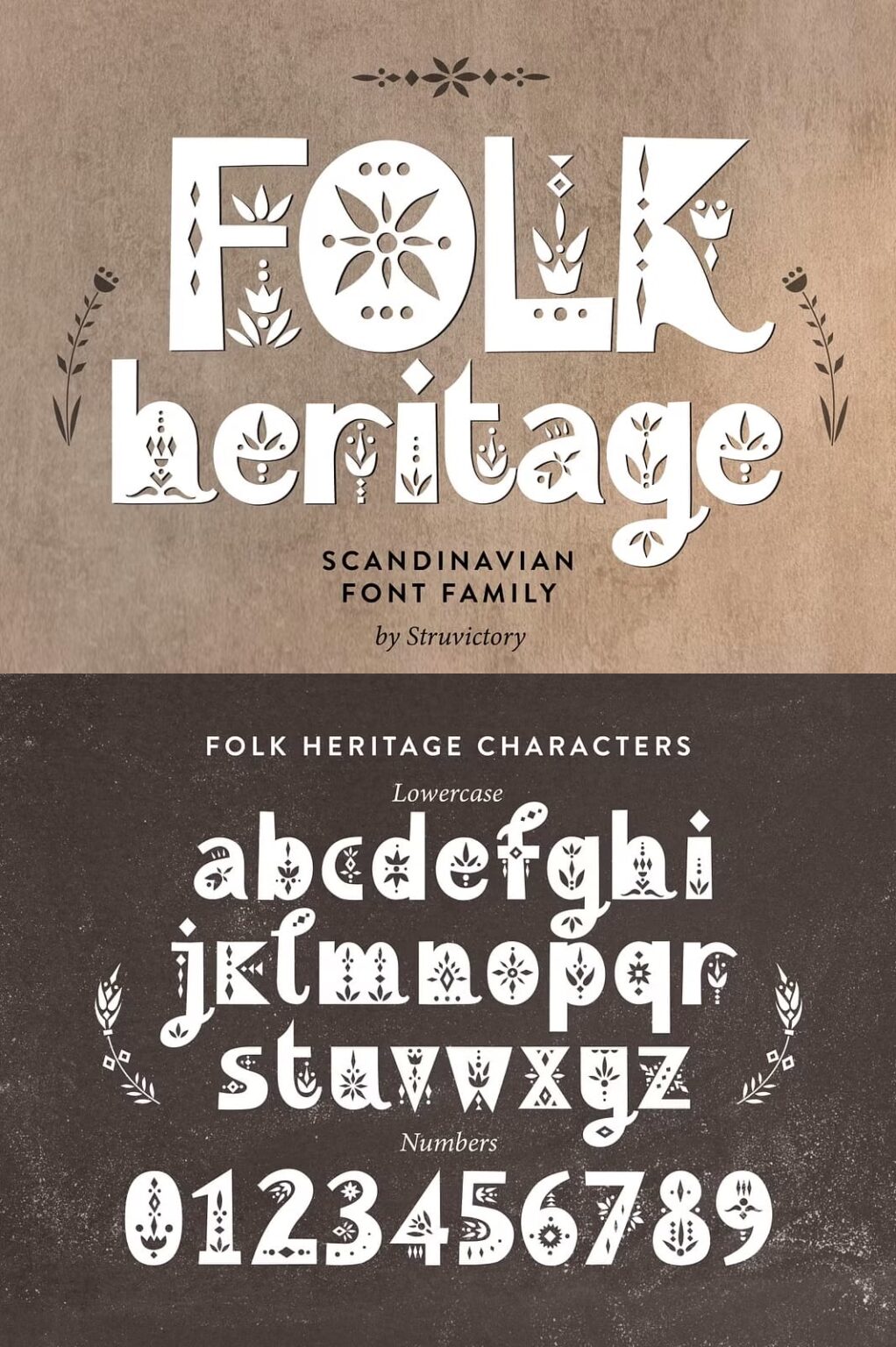 Folk Heritage Scandinavian Typeface - Siteoutsite