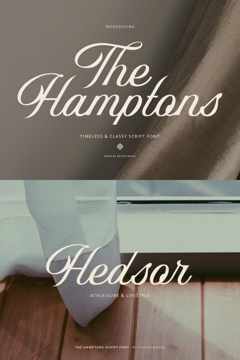 The Hamptons Script font - Siteoutsite