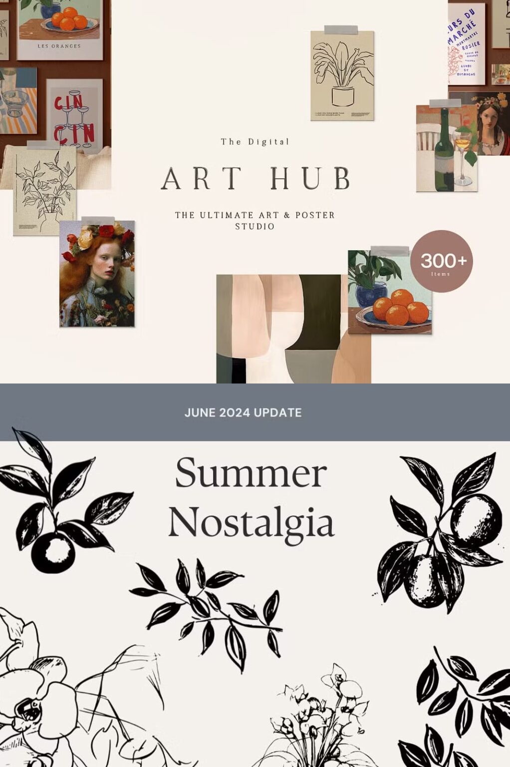 Modern Poster & Line Art Studio - Siteoutsite