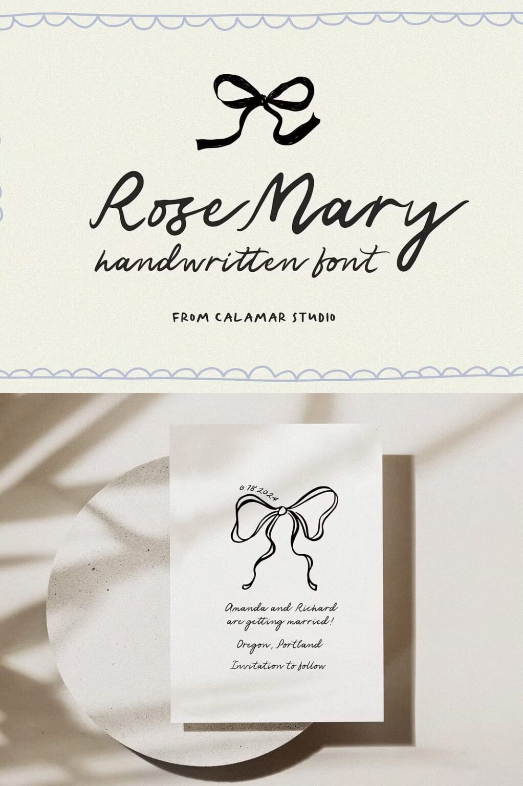 Rose Mary Handwritten Wedding Font - Siteoutsite