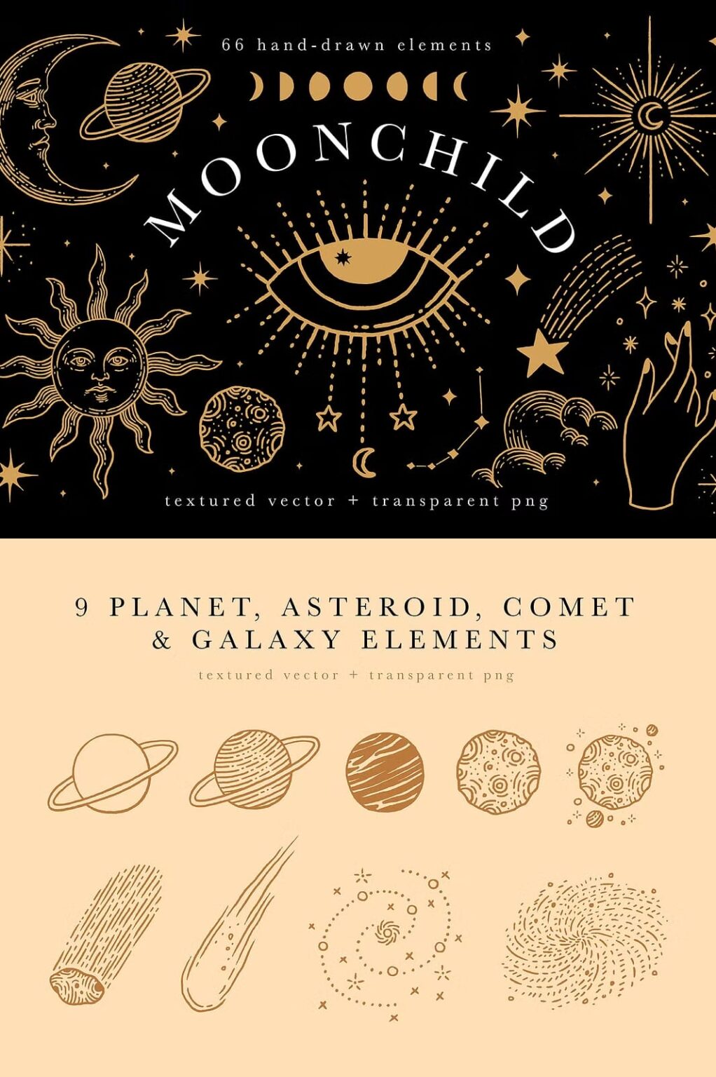 Celestial Art - Sun Moon Stars Space - Siteoutsite