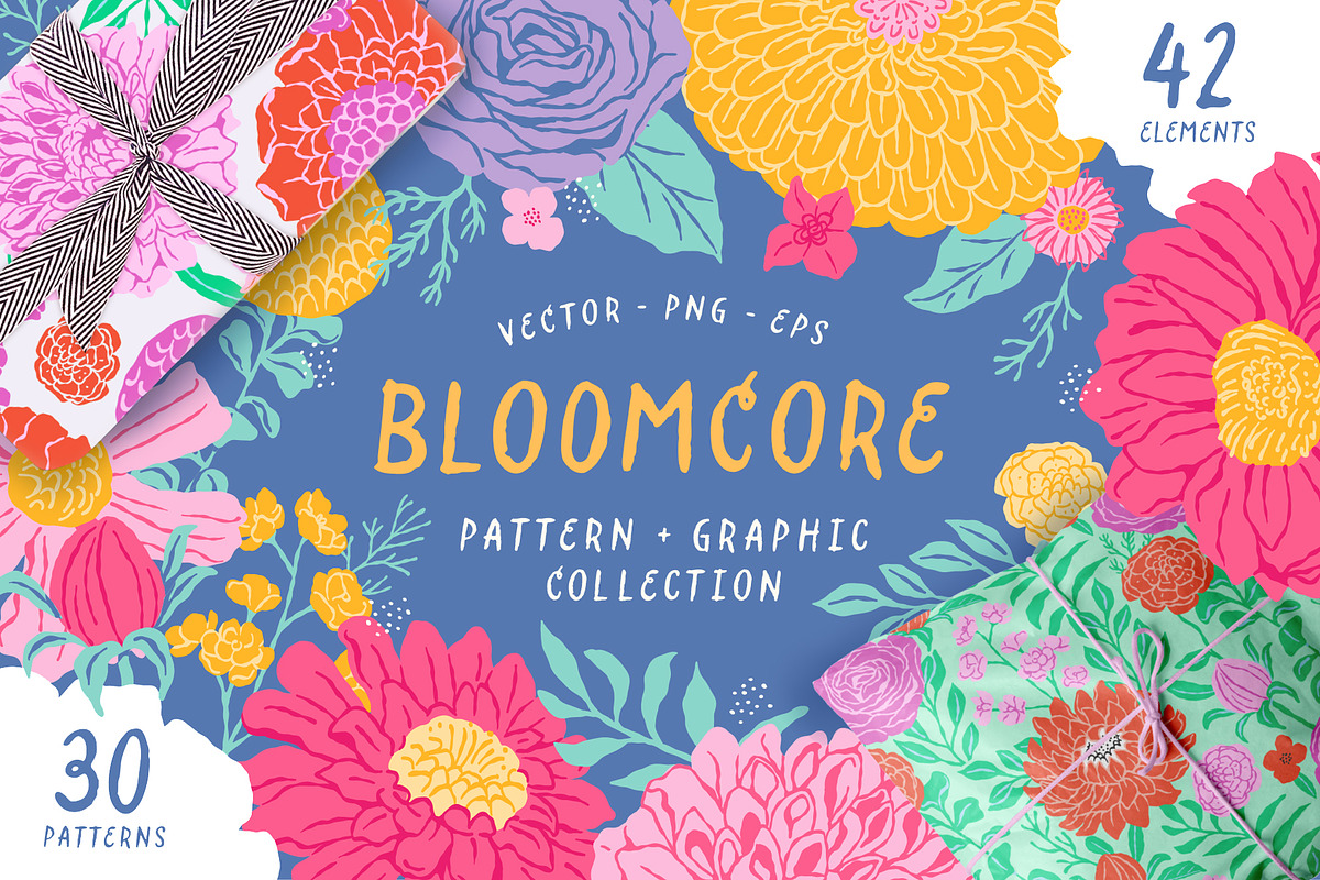 Bloomcore Vector Patterns & Graphics - Siteoutsite