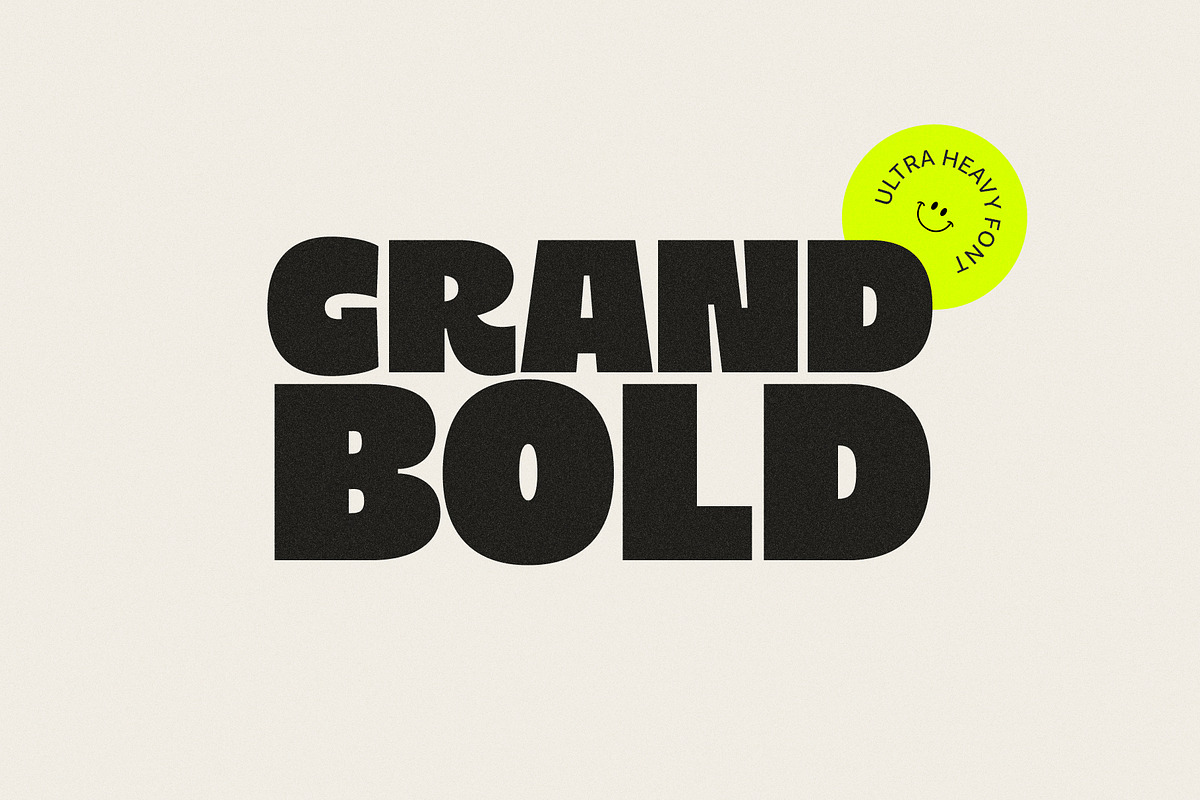 GRAND BOLD Ultra Heavy Font - Siteoutsite