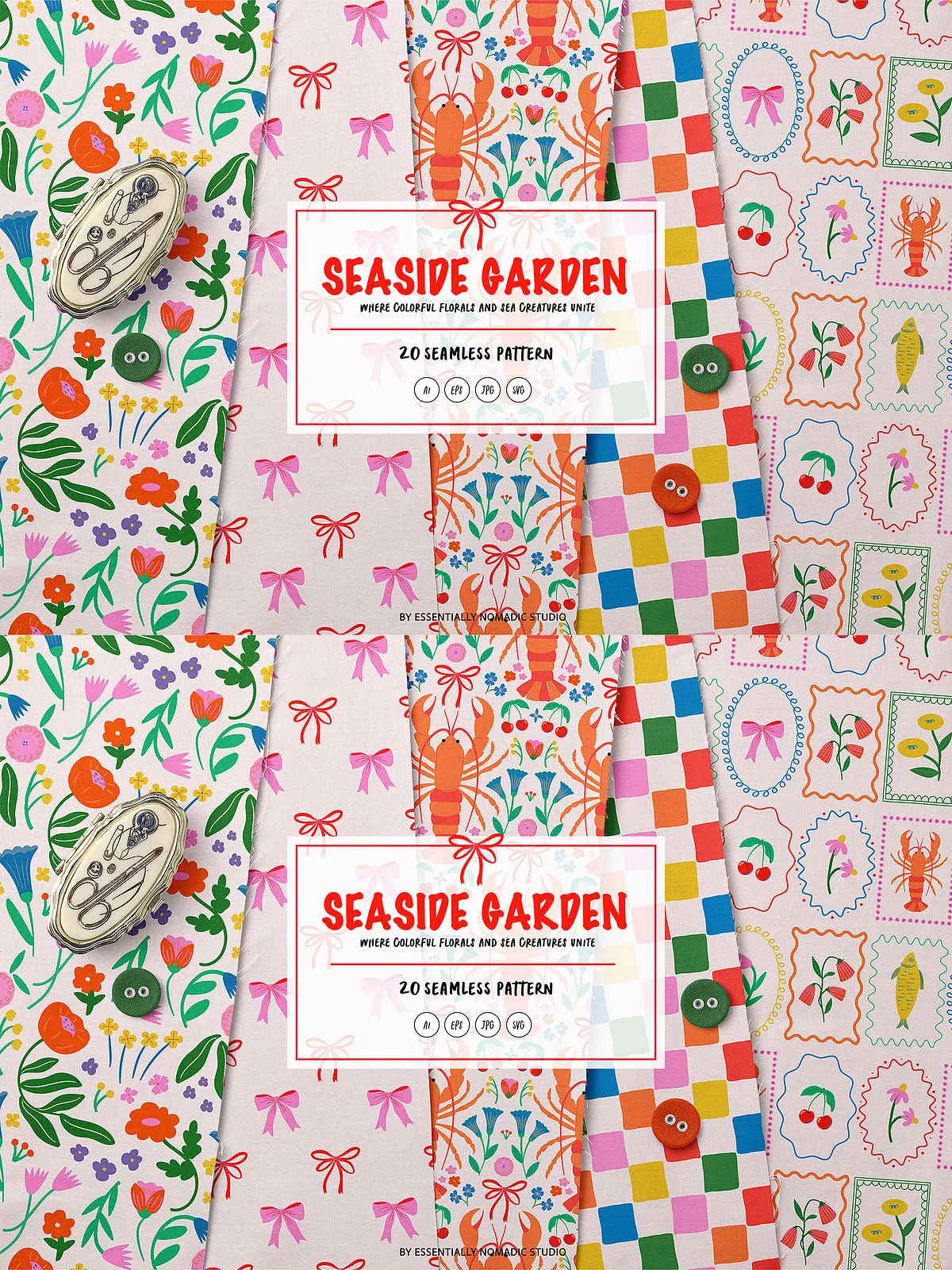 Seaside Garden Summer Patterns - Siteoutsite